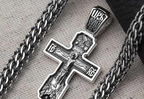 Крестик серебряный православный авторский оригинал