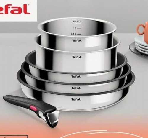 Tefal ingenio набор сковороды,кастрюли,ручка, кршк