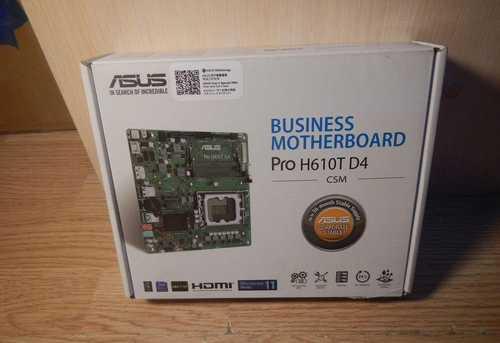 Asus PRO H610T D4-CSM, LGA 1700, Intel, mini-ITX