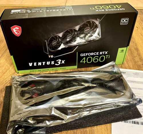 RTX 4060ti 8gb MSI Ventus Новая / Обмен