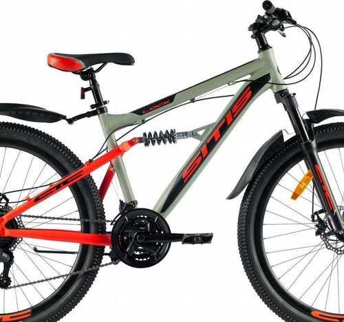 Велосипед sitis lock 26" (2024) Grey-Red-Black Vol