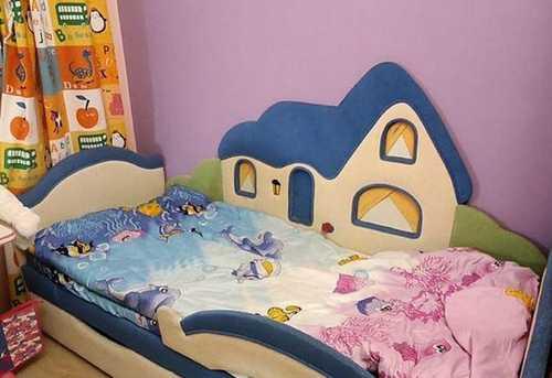 Детская кровать с бортиком бу