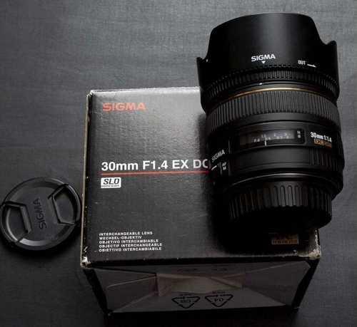 Объектив Sigma AF 30mm f/1.4 EX forCanon EF-S