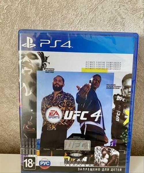 Игра для приставки UFC 4 PlayStation 4 диск