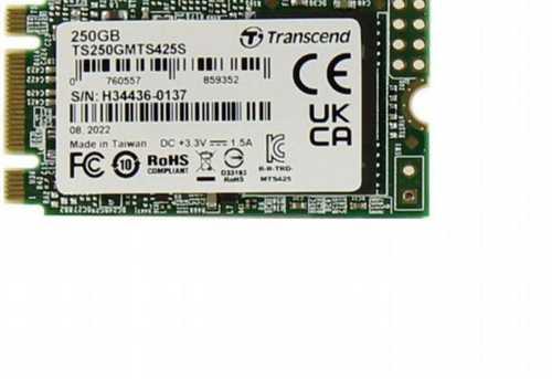 Transcend SATA III 250GB TS250gmts425S 425S M.2 22