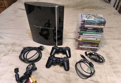 Игровая приставка Sony PlayStation 3 (PS3) +12 игр
