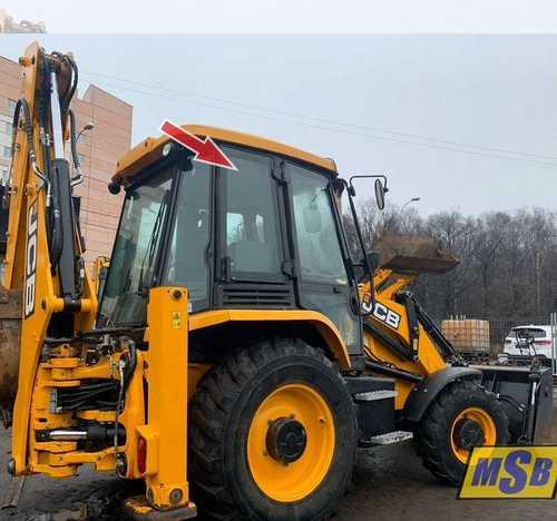 Стекло кузовное заднее правое Jcb 3cx-4cх