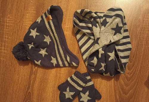 Комплект шапка и шарф для мальчика