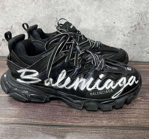 Кроссовки Balenciaga Track Graffiti "Black"