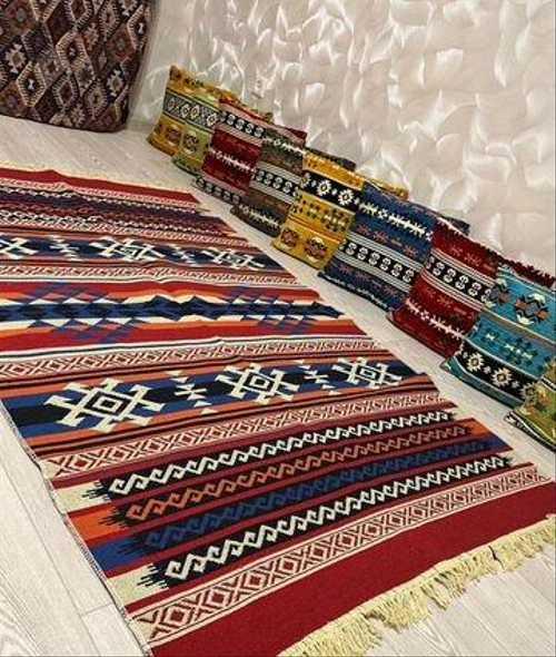 Ковры килим хлопковые безворсовые турецкие этно