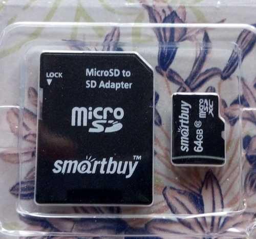 Карта памяти microsd 64 гб набор