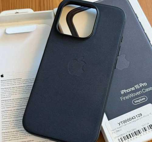 Чехол Apple FineWoven Magsafe iPhone 15 Pro Черный