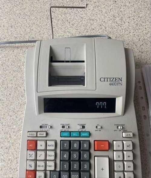 Финансовый печатающий калькулятор Citizen 440dpn