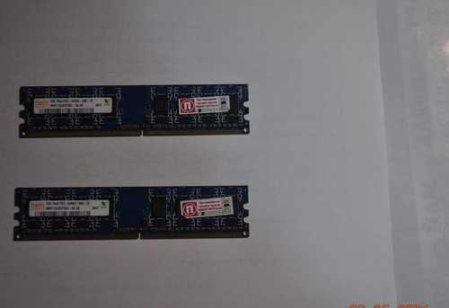 Модуль оперативной памяти Hynix DDR2 800 dimm 1Gb