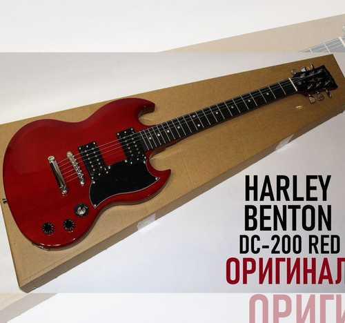 Новая Электрогитара Harley Benton DC-200 Red