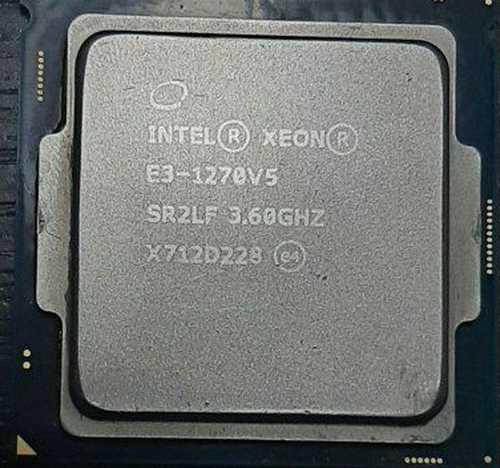 Процессор xeon e3 1270v5