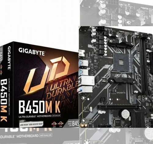 Материнская плата gigabyte b450m k