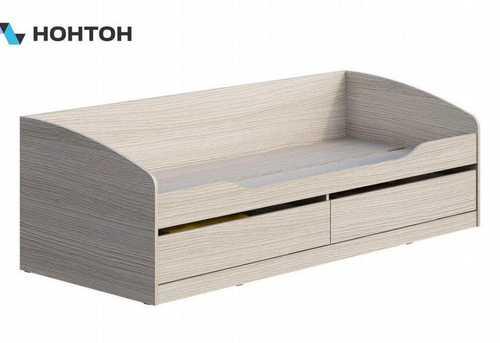 Кровать Мийа-3А 0.8 м ясень шимо светлый