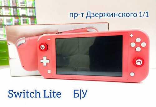 Nintendo Switch Lite Коралловый (32Gb) Б/У