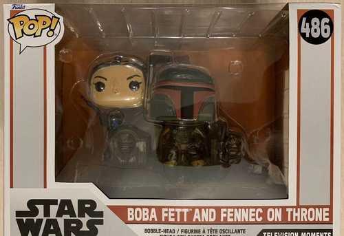 Funko POP Boba Fett & Fennec Shand On Throne 486