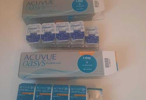 Линзы контактные acuvue oasys однодневные