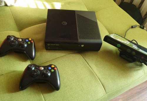 Xbox 360Е 2 джойстика камера куча игр