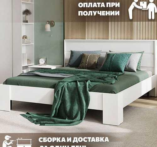 Кровать 140х200 белая Хелен кр 02