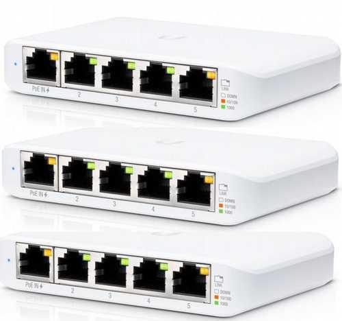 Ubiquiti UniFi Switch Flex Mini (3-pack) (USW-Flex-Mini-3) 3 коммутатора