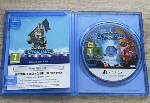 Диск minecraft legends deluxe edition PS5