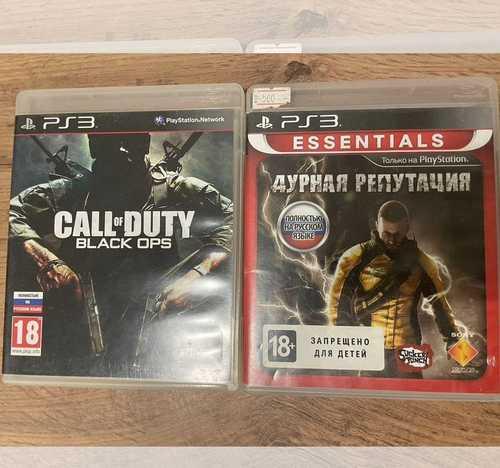 Call of Duty Black Ops и Infamous на PS3