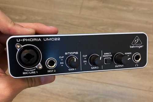 Звуковая карта u phoria umc22