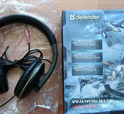 Игровые наушники проводные Defender Warhead G-110