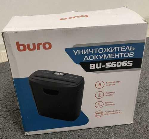 Уничтожитель бумаги (шредер) buro BU-S606S