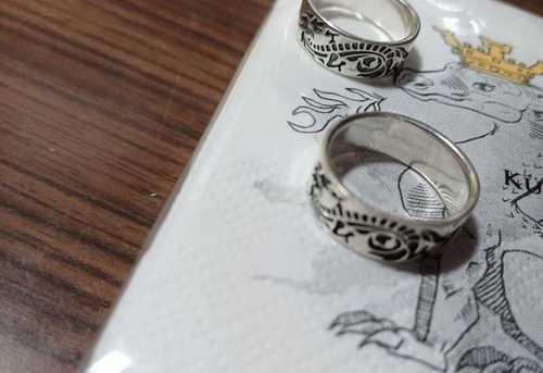 Серебряное кольцо с драконом 16, 5 и 17,5 размера