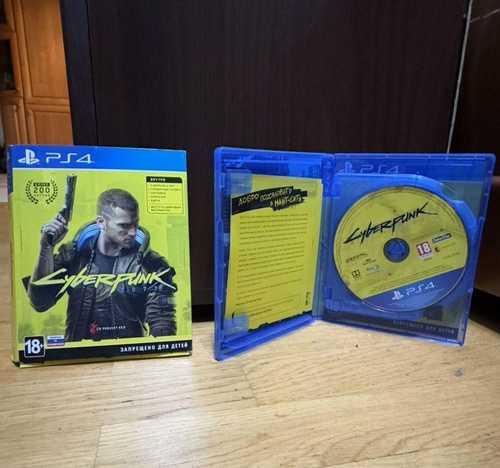 Cyberpunk 2077 ps4 диск steelbook