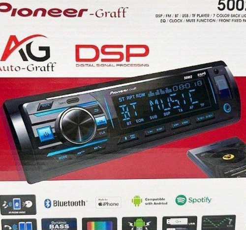 Магнитола автомобильная Pioneer graff 5002 1din
