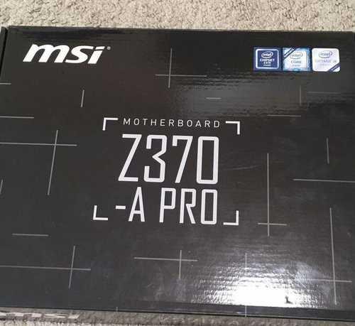 Материнская плата MSI Z370-A Pro
