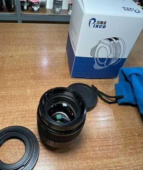Pixco 50mm F1.4 cctv Lens + макро для Nikon1