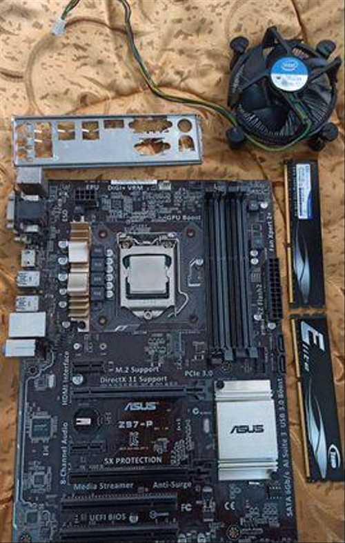 Asus z97-p + i5 4570 + 8gb (2*4gb)