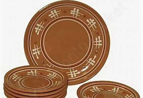 Новый набор керамических тарелок