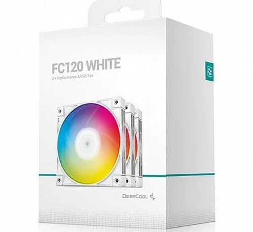 Набор вентиляторов DeepCool FC120 White (3шт) argb