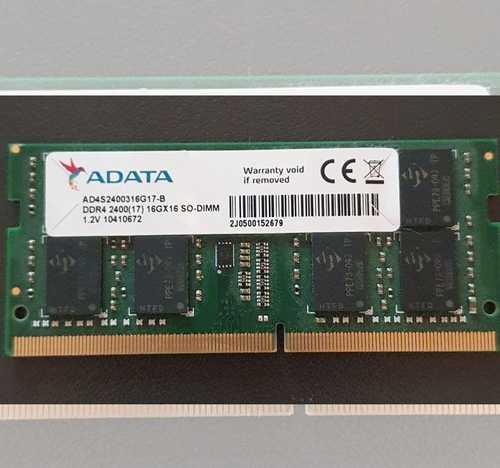 Sodimm ddr4 16gb 2400 adata