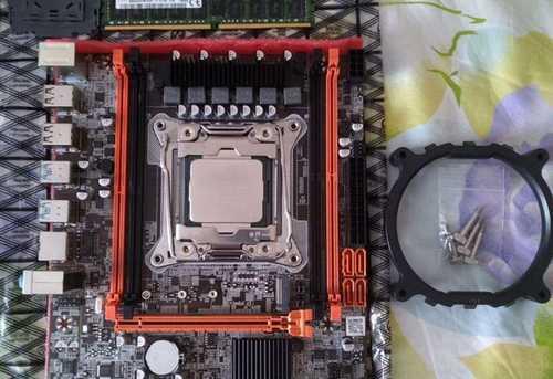 Комплект материнка X99+Intel xeon E5 2690V3+32gb