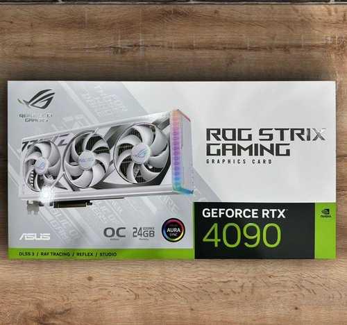 Видеокарта Asus GeForce RTX 4090 ROG Strix White