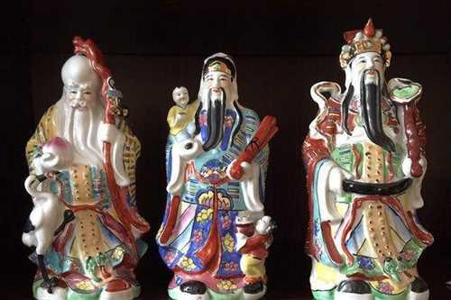Статуэтки комплект «Три звездных старца». Китай