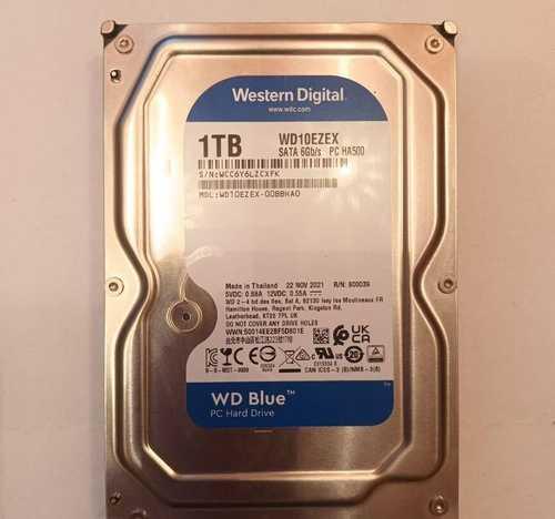 Жёсткий диск 3.5" WD Blue 1TB