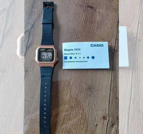 Электронные часы casio w-217h