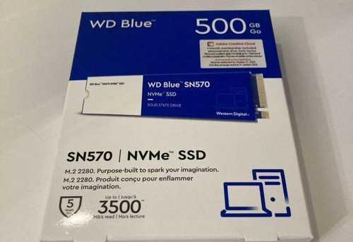 Новый Ssd NVMe WD blue 500Gb SN570