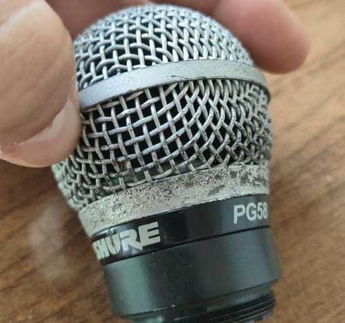 Головы shure pg58 sm58 полностью рабочие