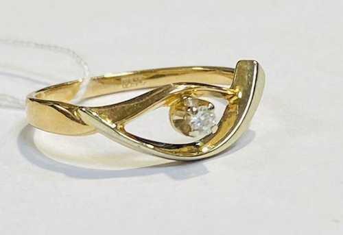Золотое Кольцо с бриллиантом (17300)*